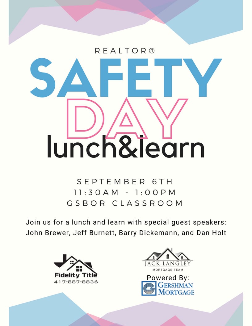 September Safety Awareness Day - Greater Springfield Board of Realtors